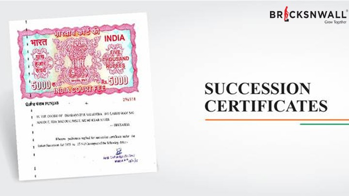 Succession Certificate | Bricksnwall